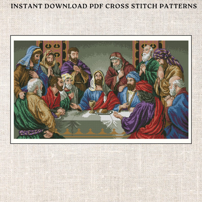 Cross Stitch PDF Pattern the Prince of Peace Cross Stitch Pattern PDF ...
