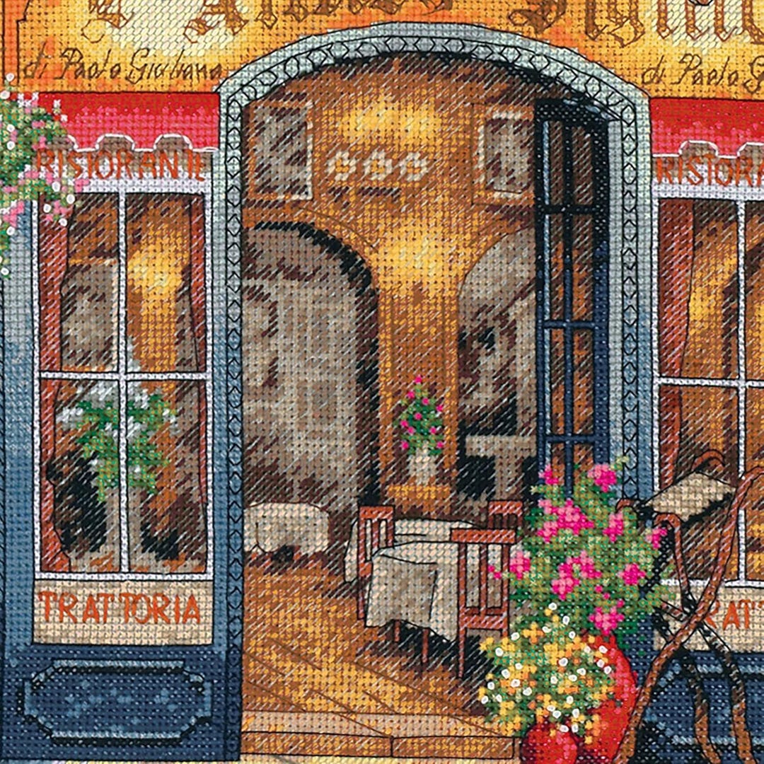 Cross Stitch PDF Pattern European Bistro Cross Stitch Pattern Cafe Pdf ...