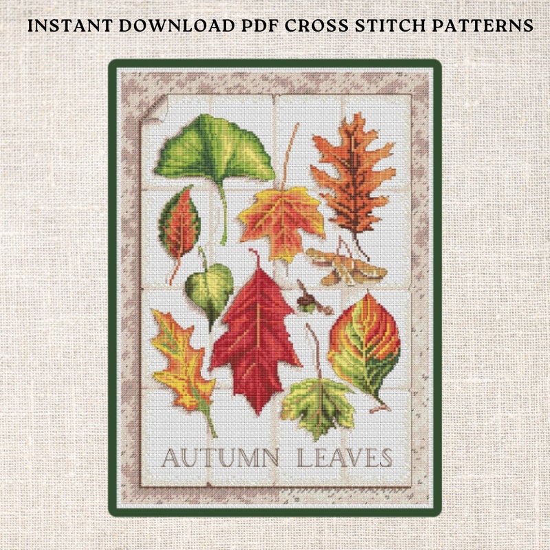 Autumn Cross Stitch - Etsy
