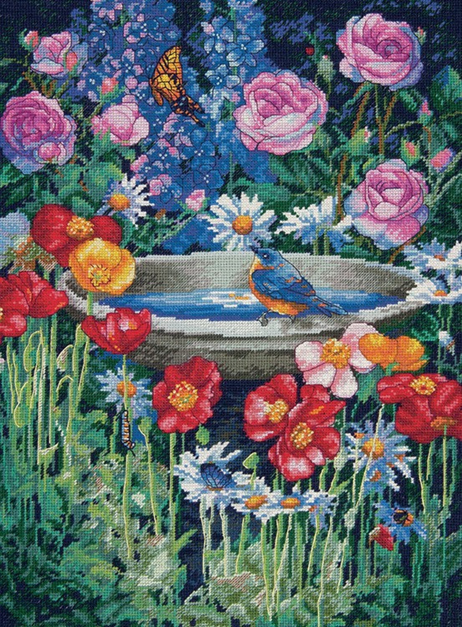Cross Stitch PDF Pattern Garden Reflections Cross Stitch Pattern ...