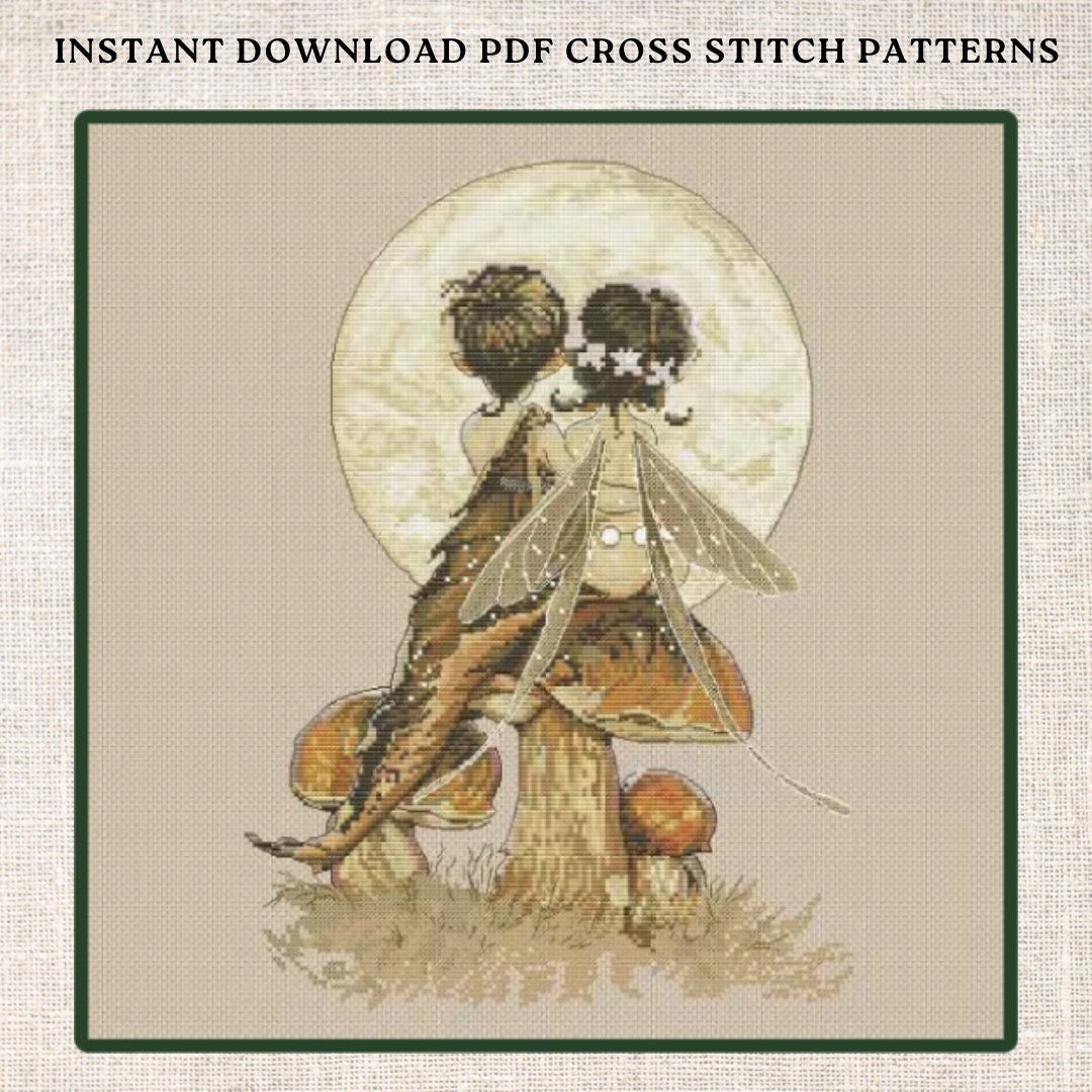 Cross Stitch PDF Pattern Moonlight Cross Stitch Pattern PDF Modern ...