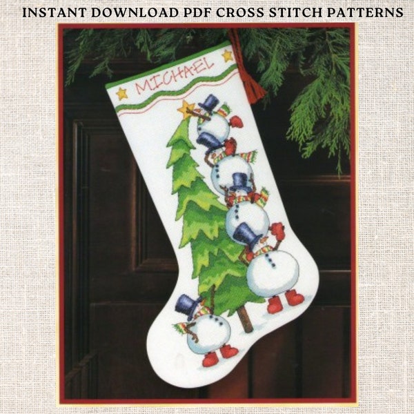 Cross Stitch Stocking Pattern - Etsy