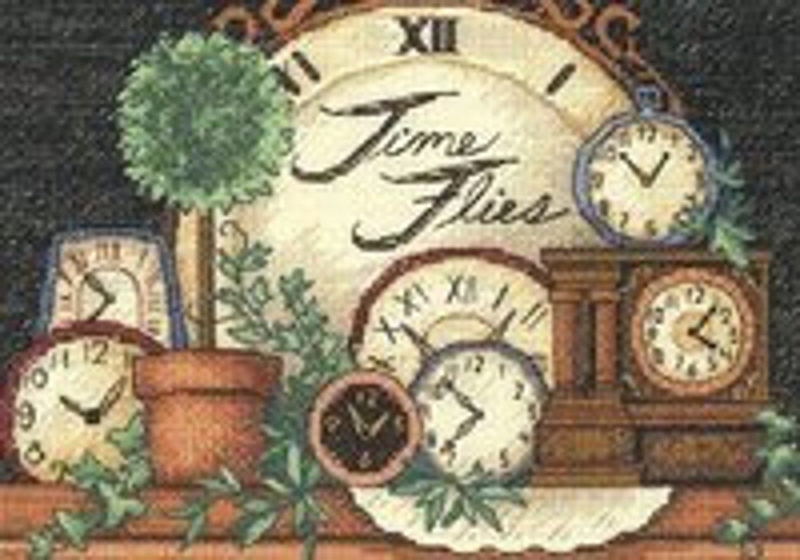 Cross Stitch PDF Pattern Time Files Cross Stitch Pattern Clocks Watches ...