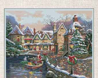 Cross Stitch PDF Pattern Wintry Eve | Cross Stitch Pattern | Instant ...