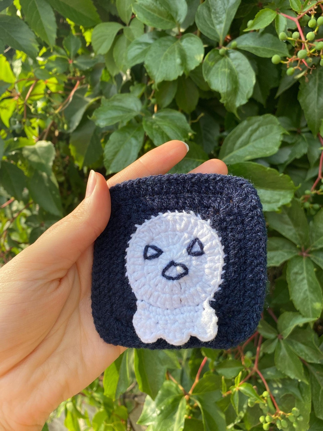 Halloween Ghost Granny Square Pattern With Step by Step Photo Tutorial ...