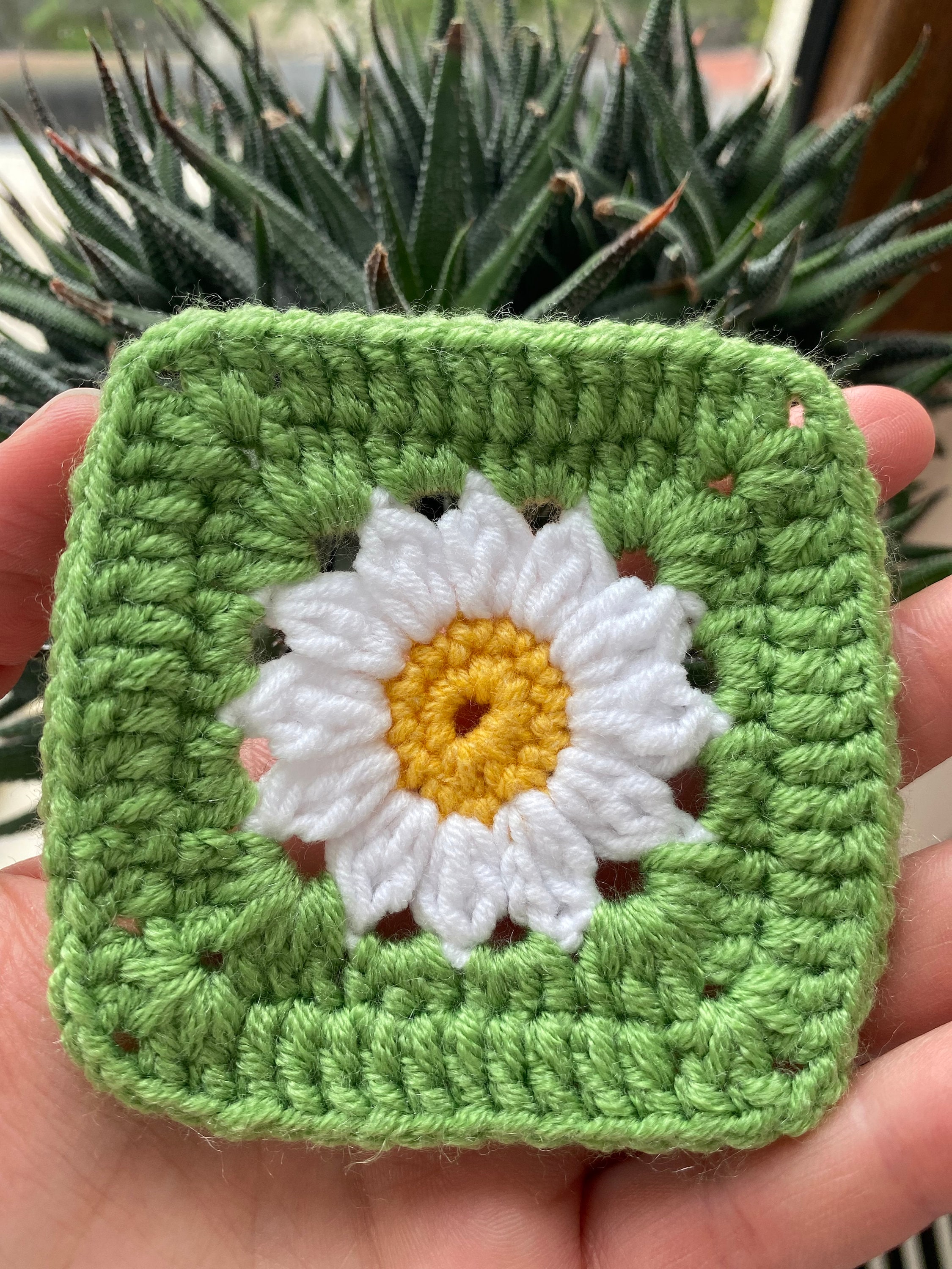 Daisy Granny Square Crochet Pattern PDF, Easy Daisy Crochet Pattern ...