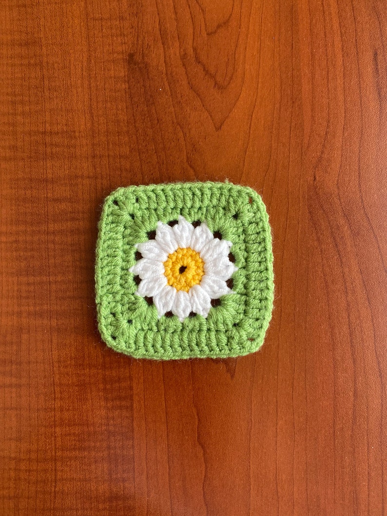Daisy Granny Square Crochet Pattern Pdf Easy Daisy Crochet Pattern