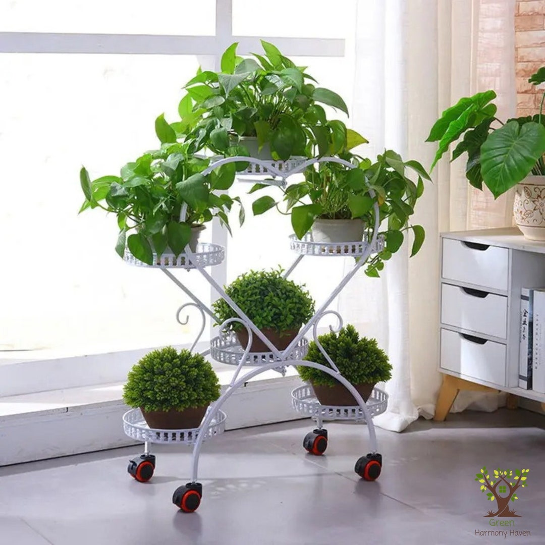 Plant Stand, Displaying Shelves Rack for Flowers, Pots Holder, 6 Tier ...