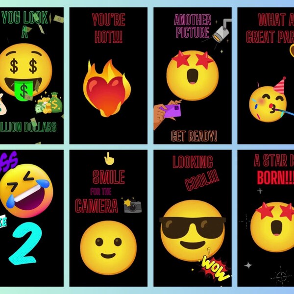 Emoji Photo Booth - Etsy