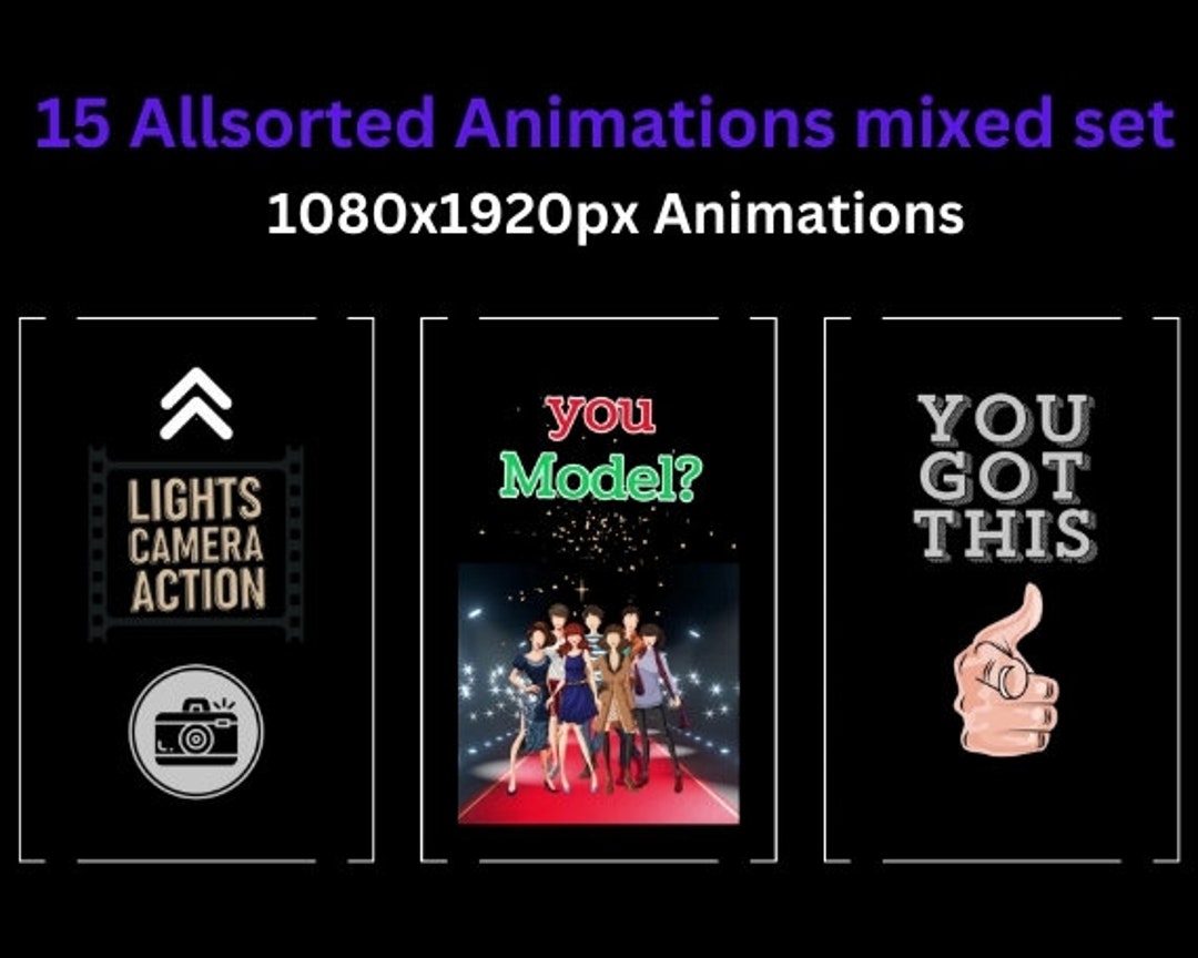 MIXED PACK Mirror Booth Animations, Photo Booth Animations - Etsy UK