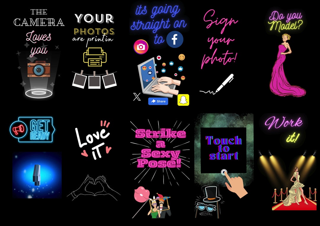 Mirror Booth Animations, Photo Booth Animations - Etsy