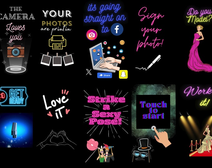 Mirror Booth Animations, Photo Booth Animations - Etsy