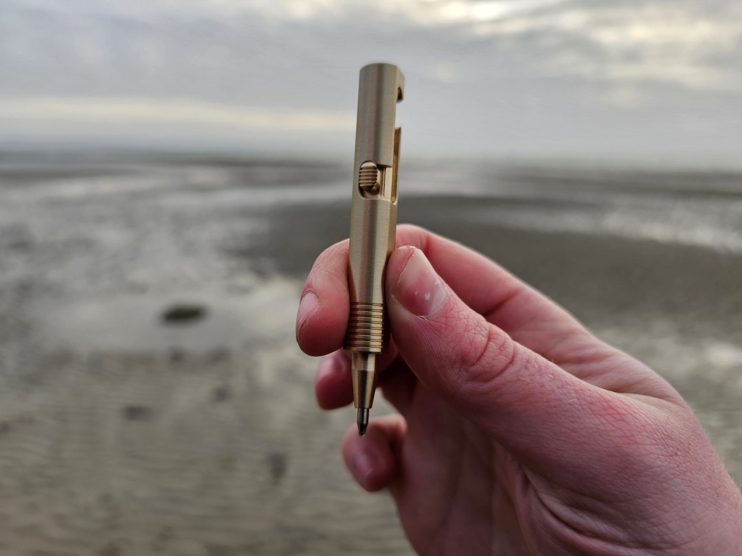 Mini Bolt Action Brass EDC Pen - Etsy