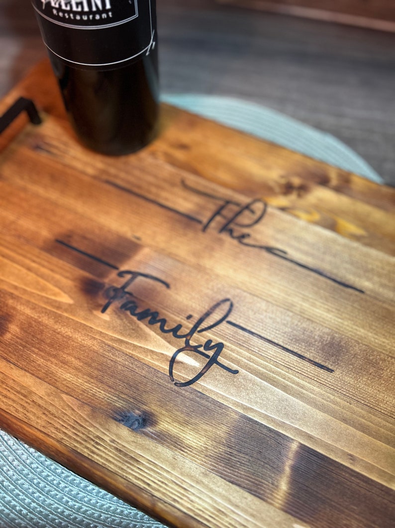 Customizable Wood-burned Cedar Serving Tray - Etsy
