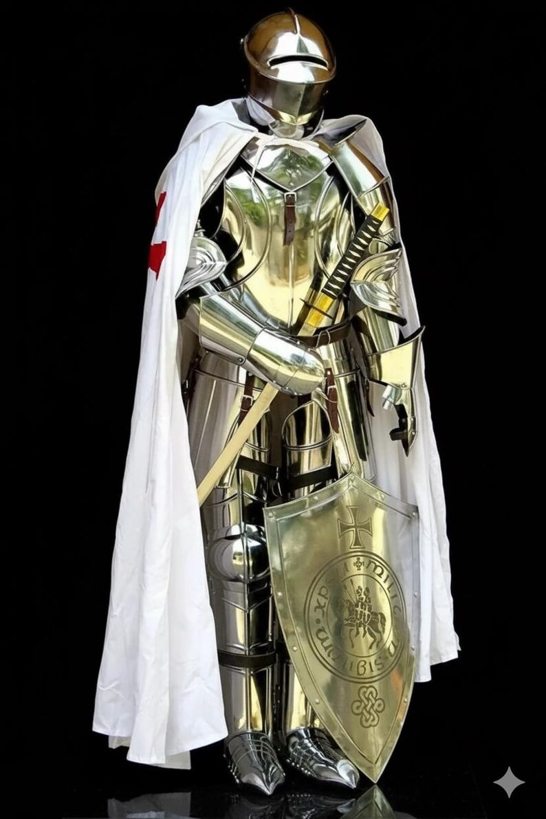 Crusader Armor Set | Medieval Knight Templar Suit | Full Steel Armor ...
