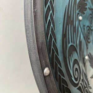 Handmade Norse Wolf Viking Shield: LARP Cosplay Celtic Decor - Etsy