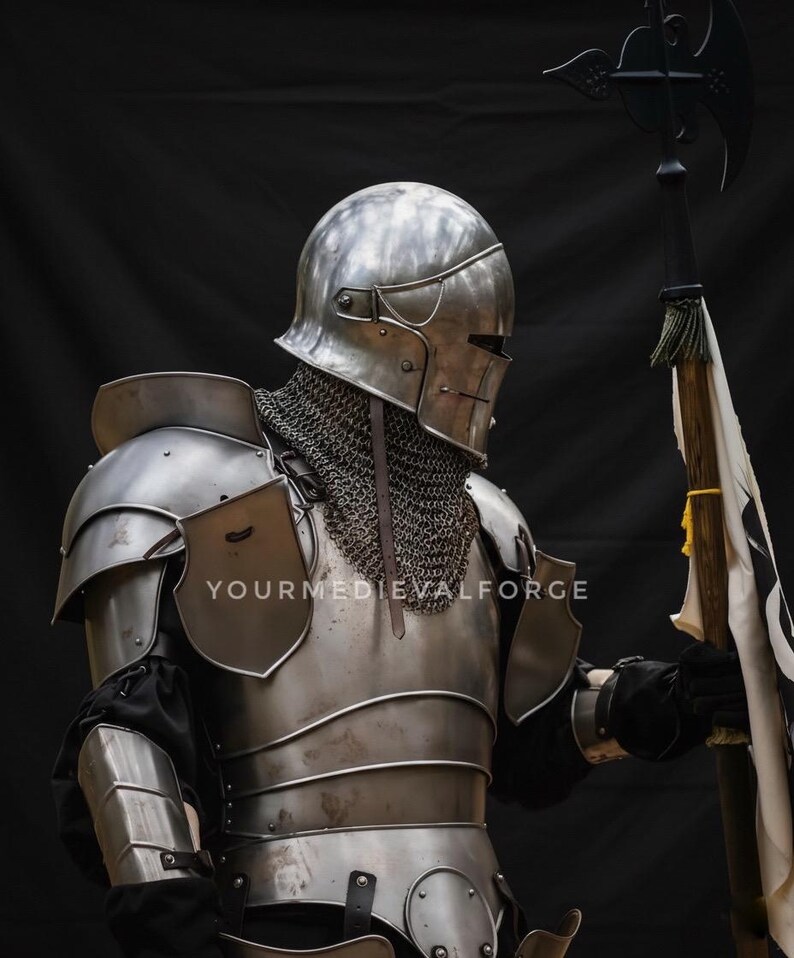 Handmade Full Barbuta Armor Set | Medieval Knight Steel Suit - Etsy