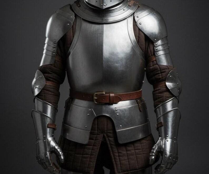 Handmade Medieval Knight Armor Set | Steel Crusader Cosplay Suit - Etsy