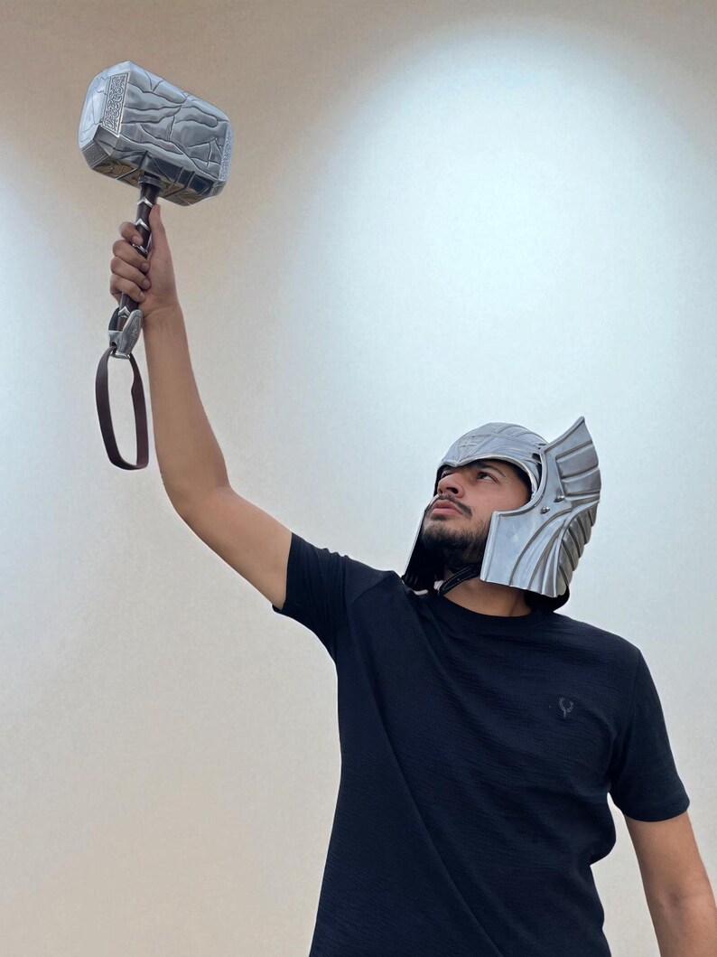 Thor Helmet and Hammer Set | Norse Warrior Cosplay Armor | Viking ...