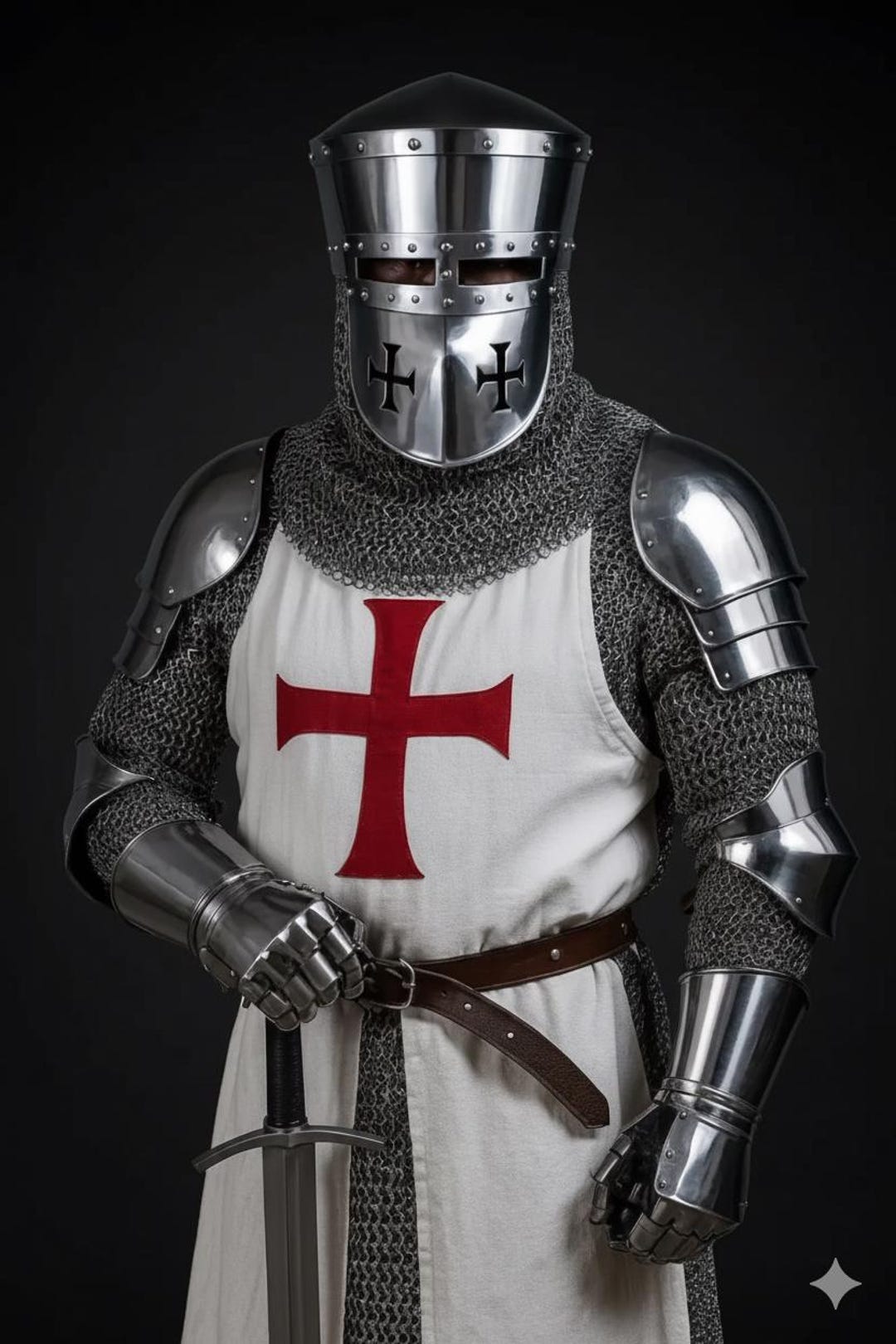 Templar Knight Armor Set – Medieval Crusader Costume Full Body Armor ...