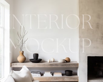 Blank Wall Mockup in Home Interior, Interior Mockup - Etsy