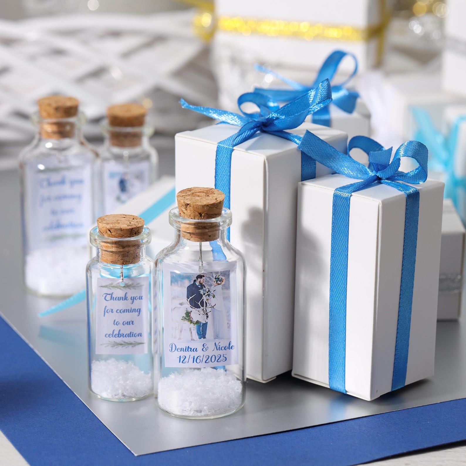 Tis the Season to Be Married Photo Favors, Thank You Gift for Guests ...