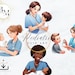 Pediatric Nurses and Doctors Clipart Collection: Nursing Clipart Bundle ...