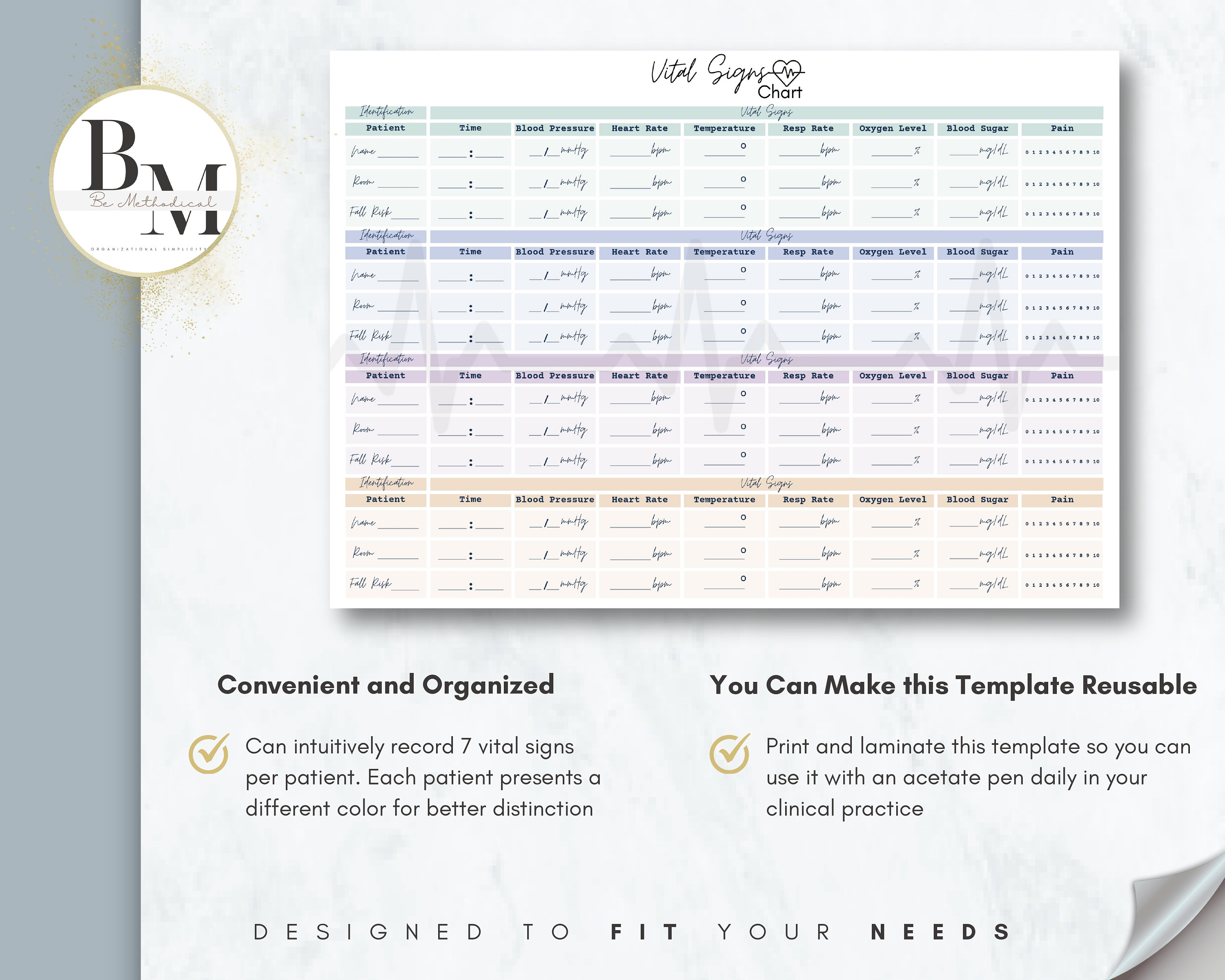 Nursing to Do List, to Do List Printable, Nurse Tracker Template, Vital ...