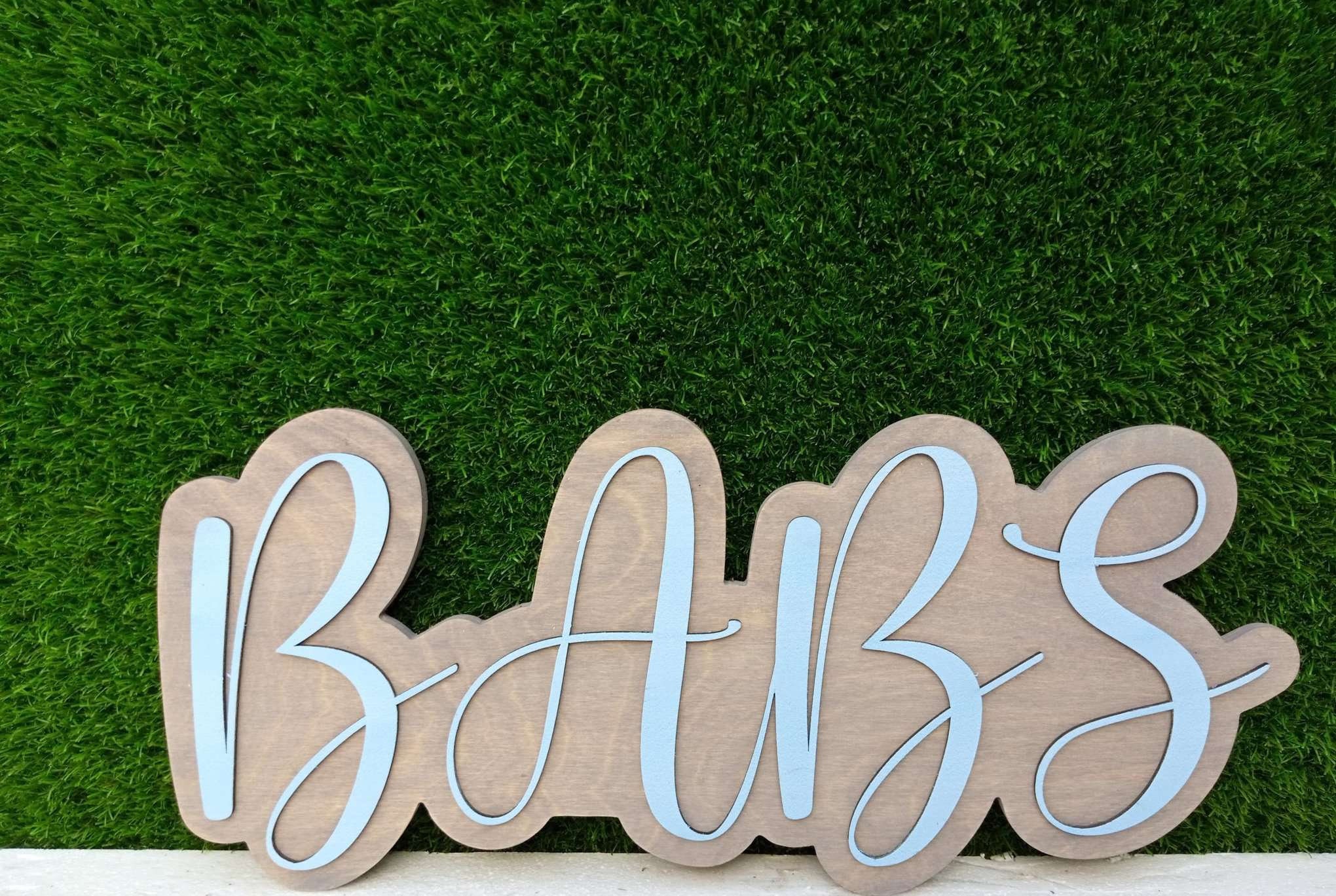 Custom Baby Name Sign Personalized Nursery Decor Wooden Name Plaque ...