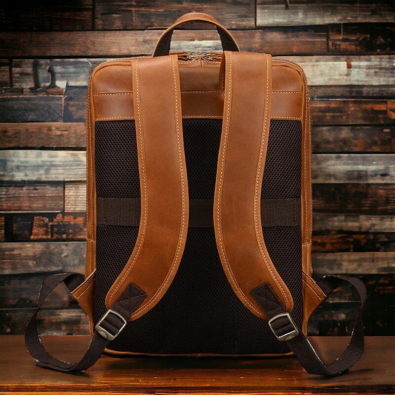 Personalized Men Leather Backpack, Vintage Leather Backpack, Rucksack ...