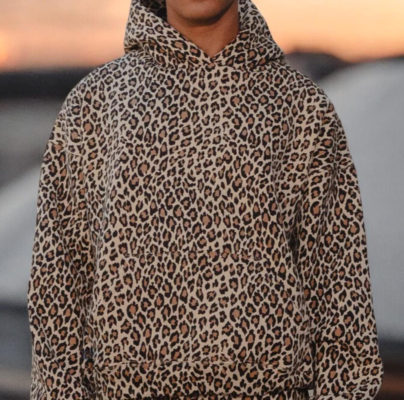 Leopard Print Hoodie - Oversized Trendy Pullover - Cozy Streetwear for ...