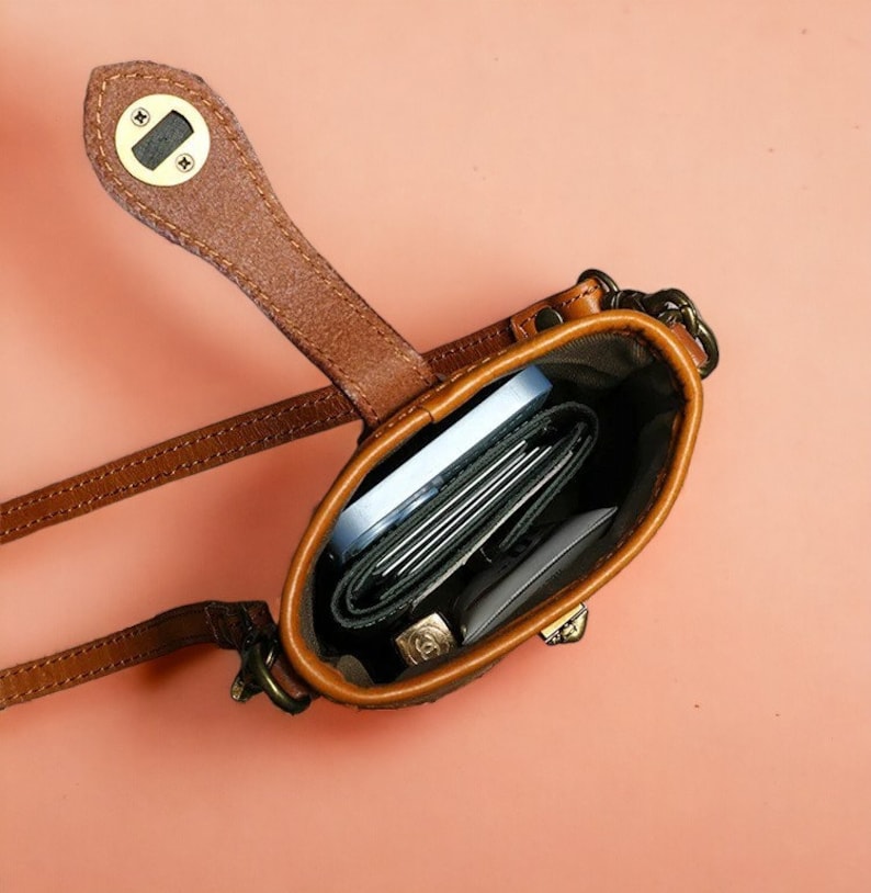 Women Crossbody Leather Phone Bags Small Shoulder Bags Lady Handbag ...