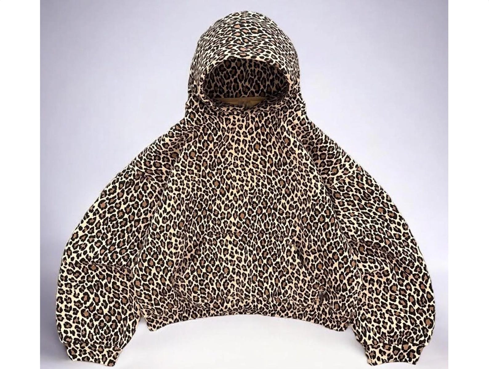 Leopard Print Hoodie - Oversized Trendy Pullover - Cozy Streetwear for ...