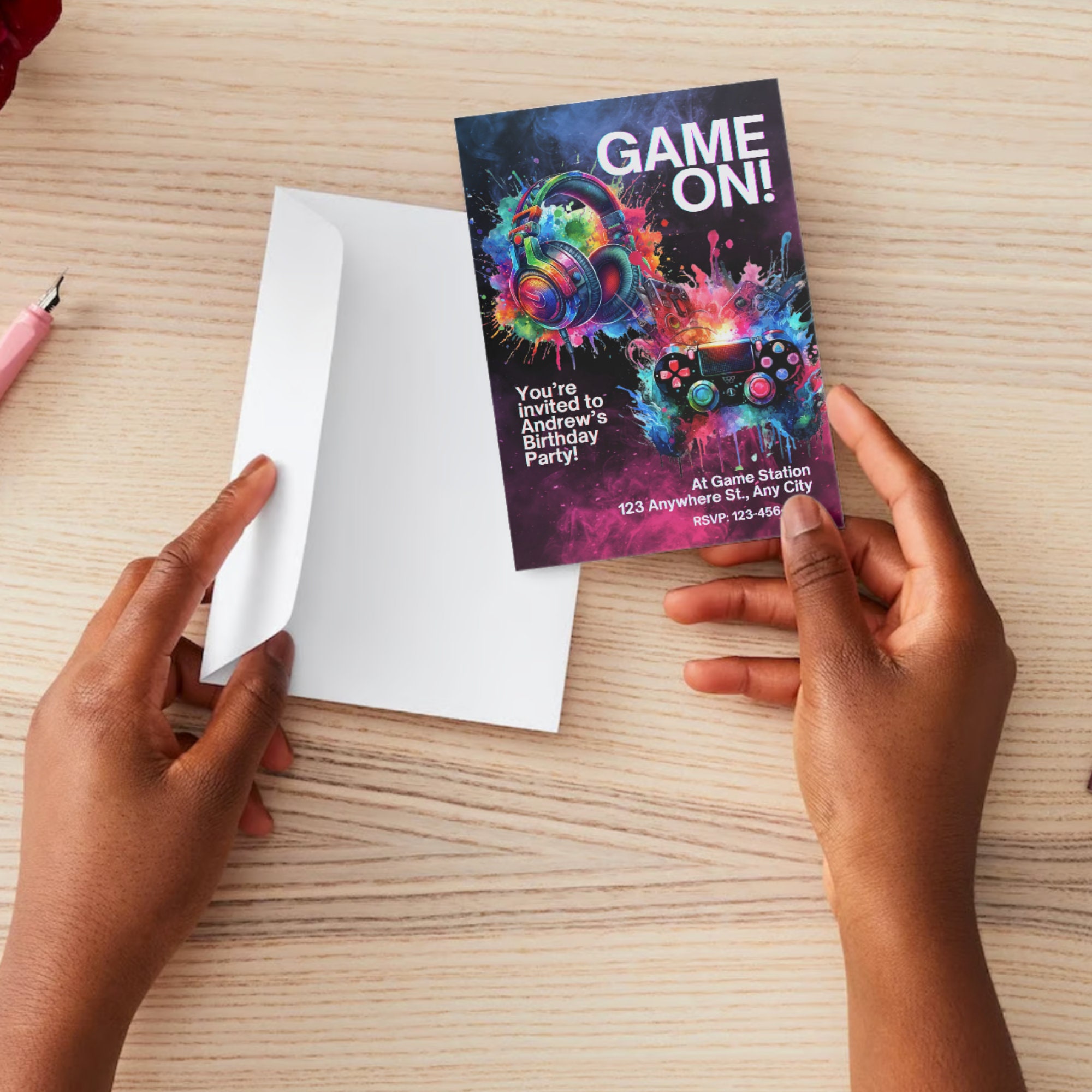 Video Game Party Invitation, Gaming Invite, Editable Level up Birthday ...