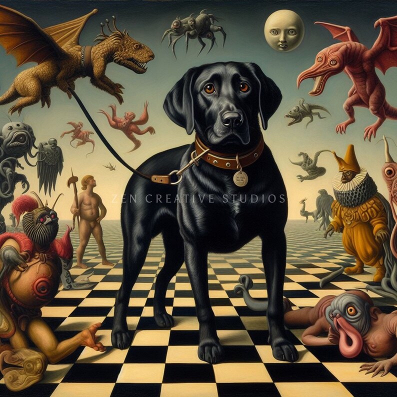 Black Labrador Digital Download High Resolution Image File Dog Art Wall ...