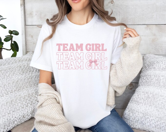 Team Girl T-shirt, Team Boy T-shirt, Gender Reveal T-shirt, Gender ...