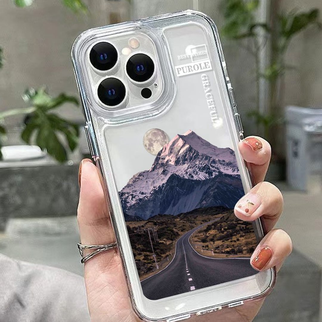Snow Mountain Phone Case, Clear iPhone 15 14 13 12 11 Pro Max Case ...