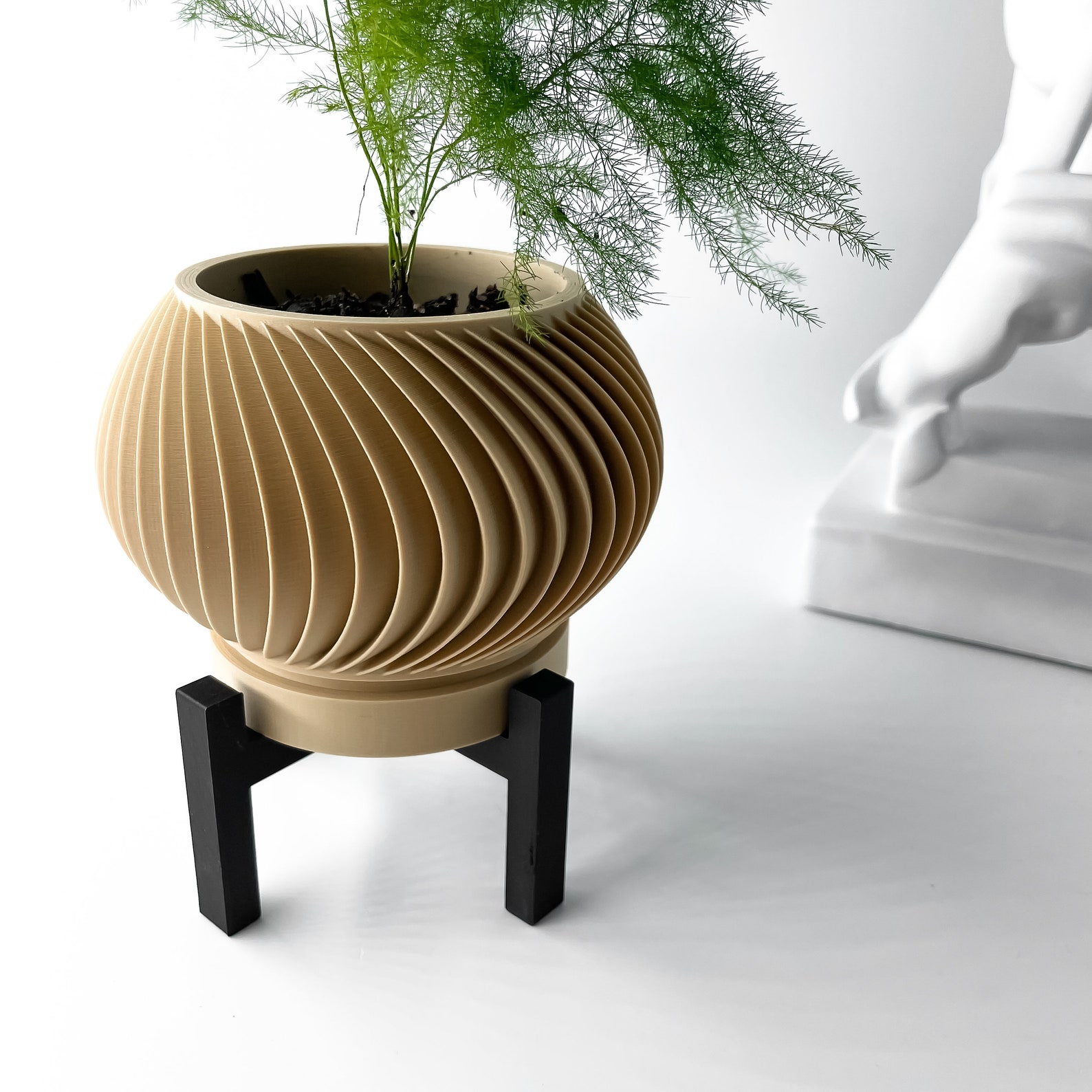 Indoor Planter Pot With Drainage Unique Geometric 3D Printed Planter ...