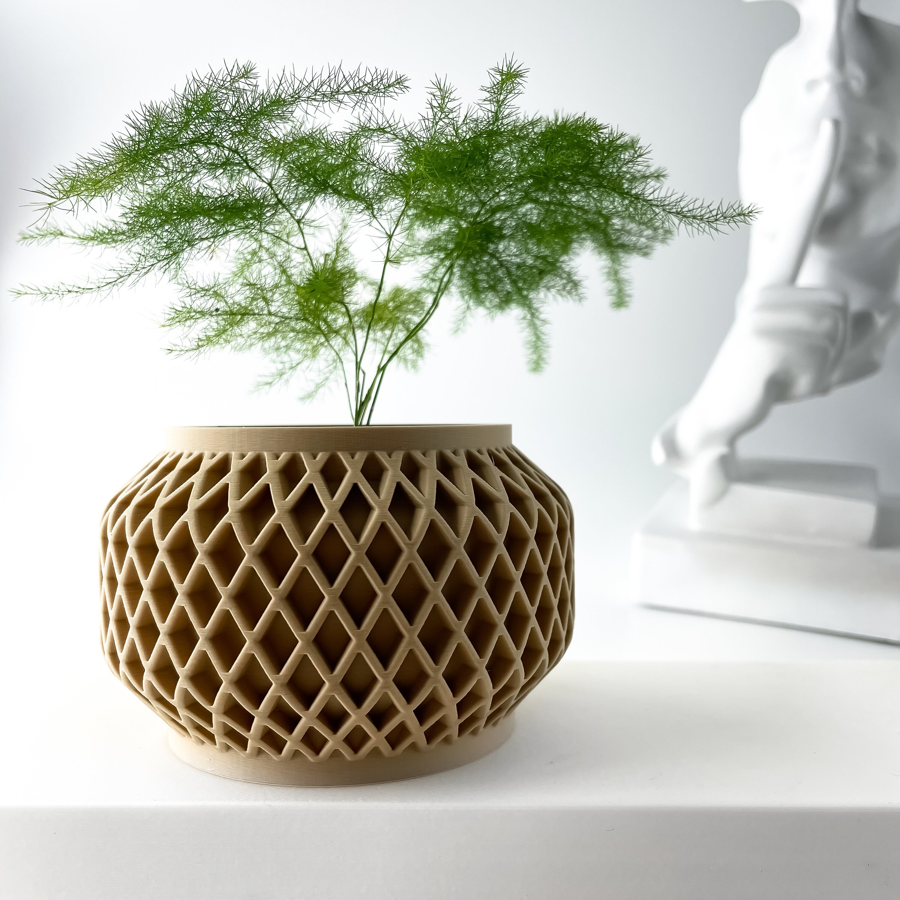 Indoor Planter Pot With Drainage Unique Geometric 3D Printed Planter ...