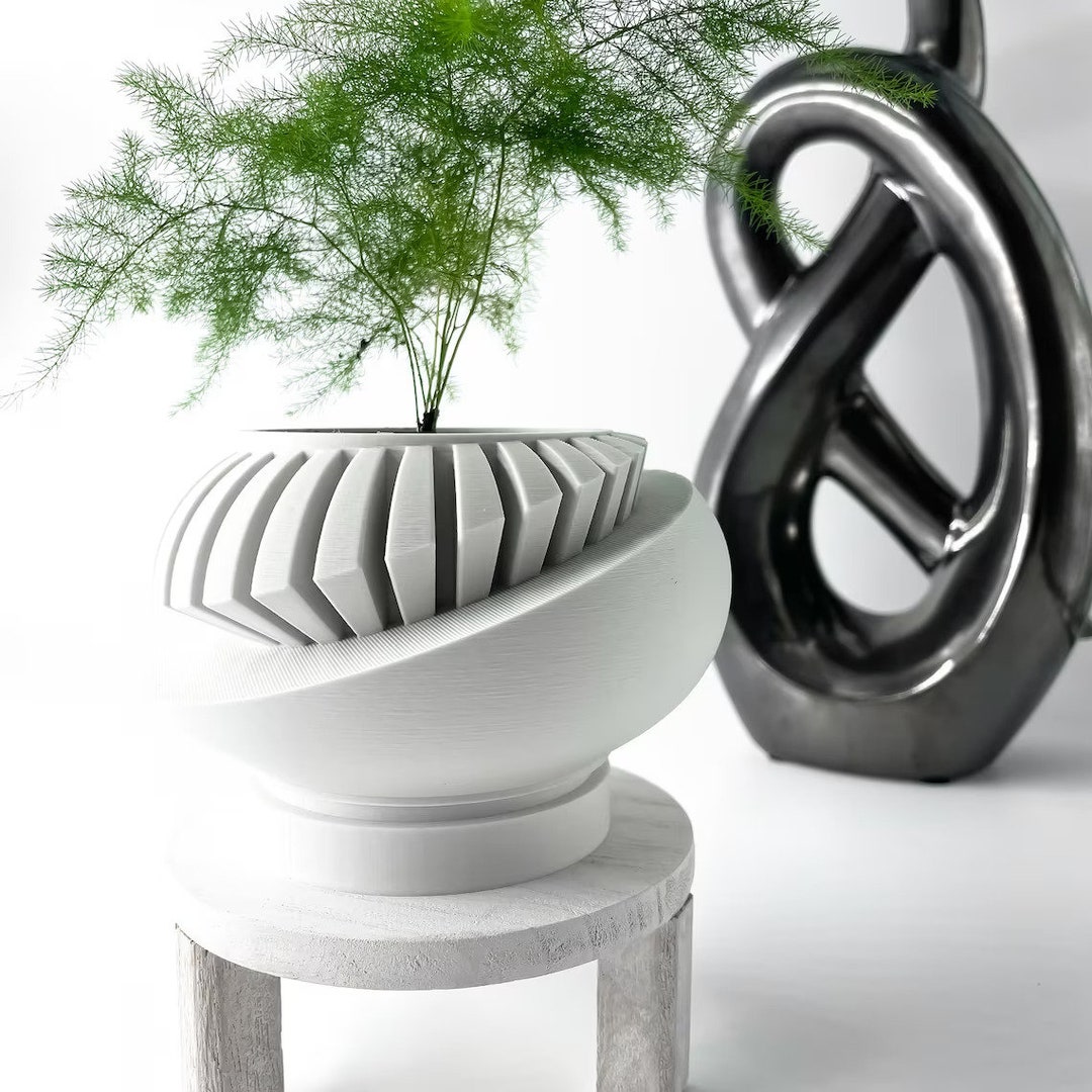3D Printed Geometric Planter Pot | Modern Indoor Decor - the Luxar ...
