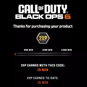 20 Hours Call of Duty Black Ops 6 Double XP Rank 2XP COD BO6 GLOBAL - Etsy