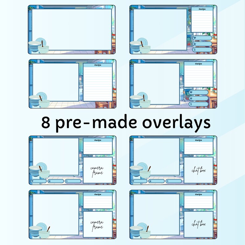 Vtuber Animated Background, Premade Vtuber Assets, Vtuber Overlay ...