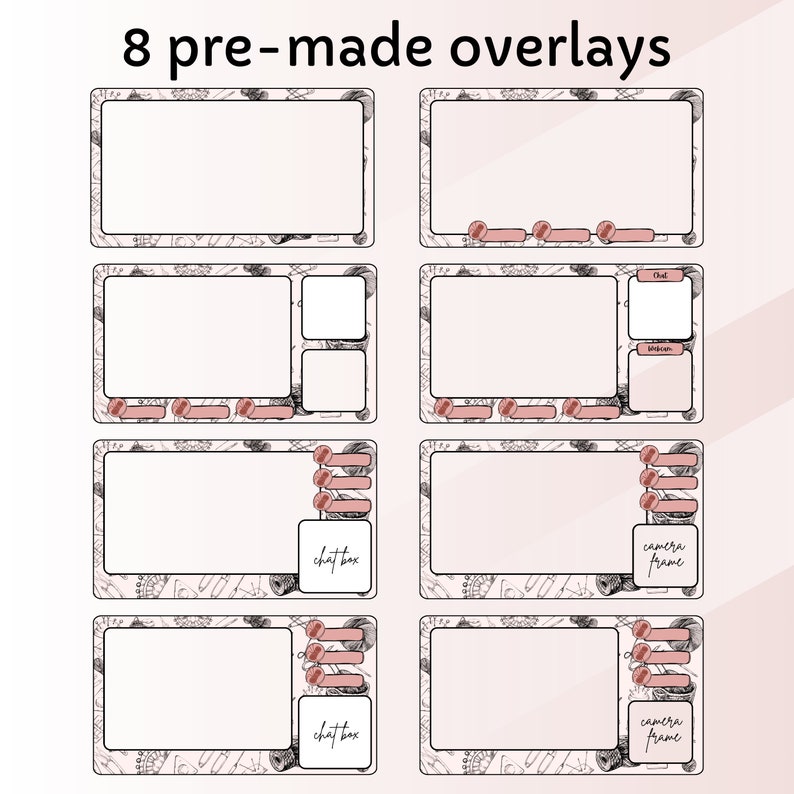 Vtuber Background, Premade Vtuber Assets, Vtuber Overlay, Vtuber Base ...