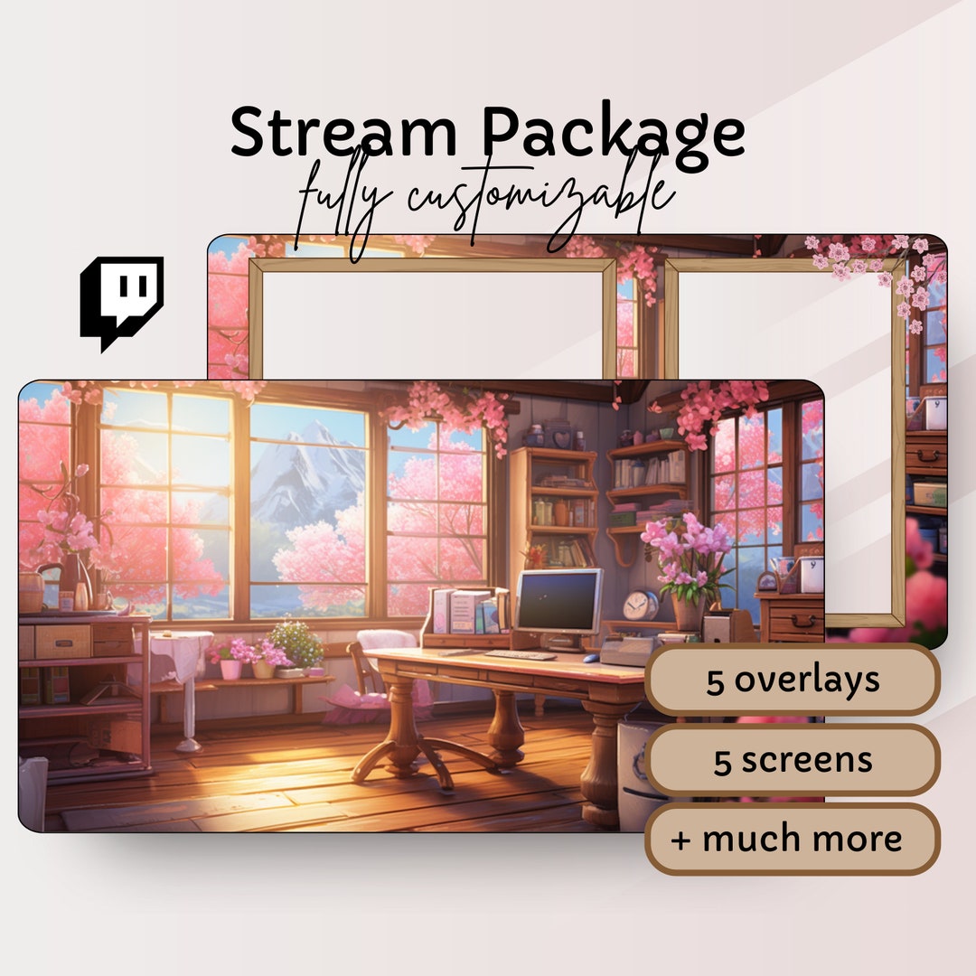 Vtuber Background, Premade Vtuber Assets, Vtuber Overlay, Vtuber Base ...