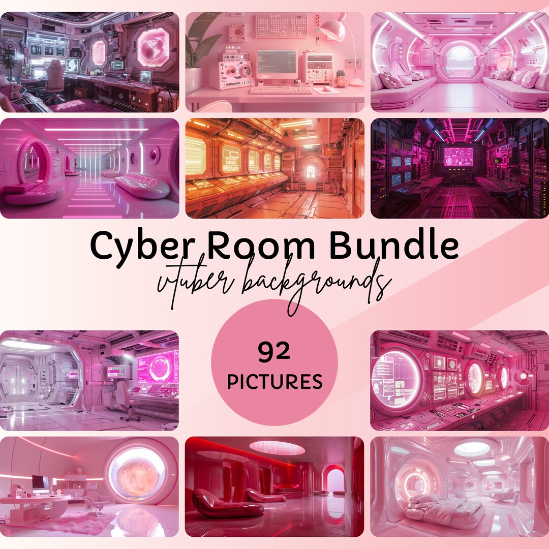 92 Vtuber Cyber Background, Pink Girly Background, Vtuber Stream Design ...