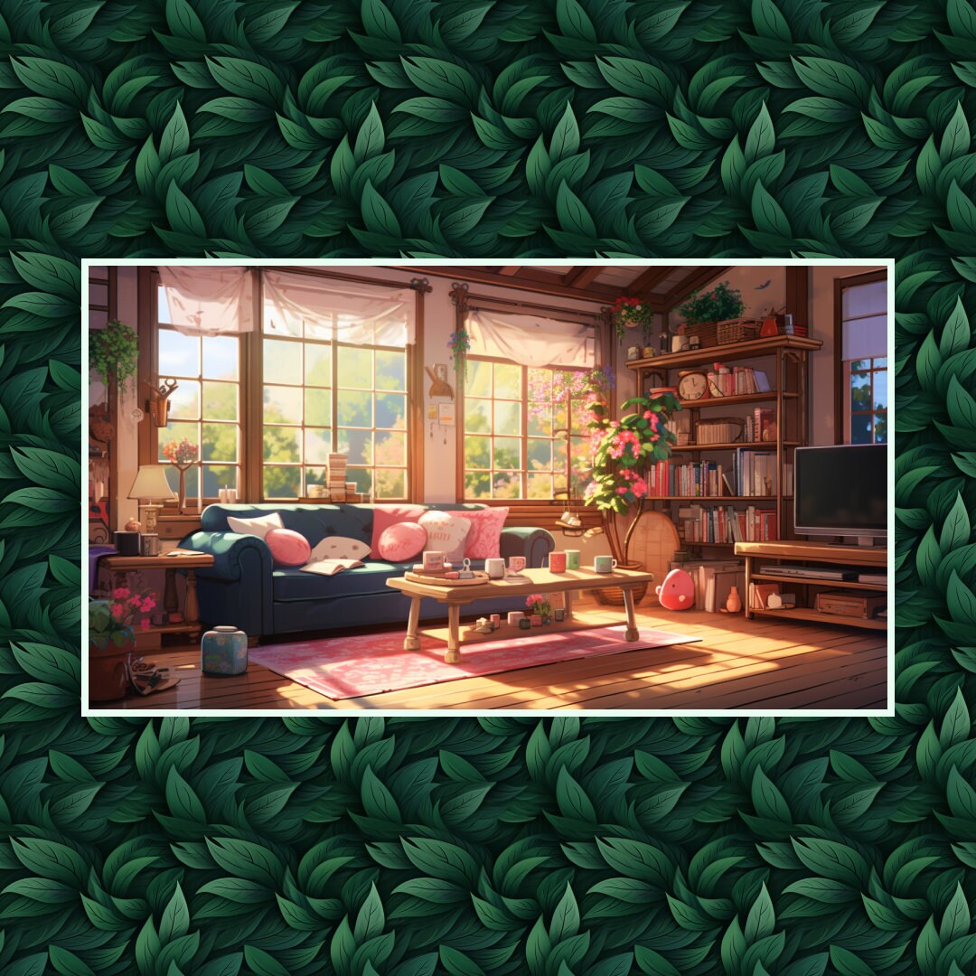 4 Vtuber Living Room Backgrounds Cute Cozy Vtuber Stream - Etsy