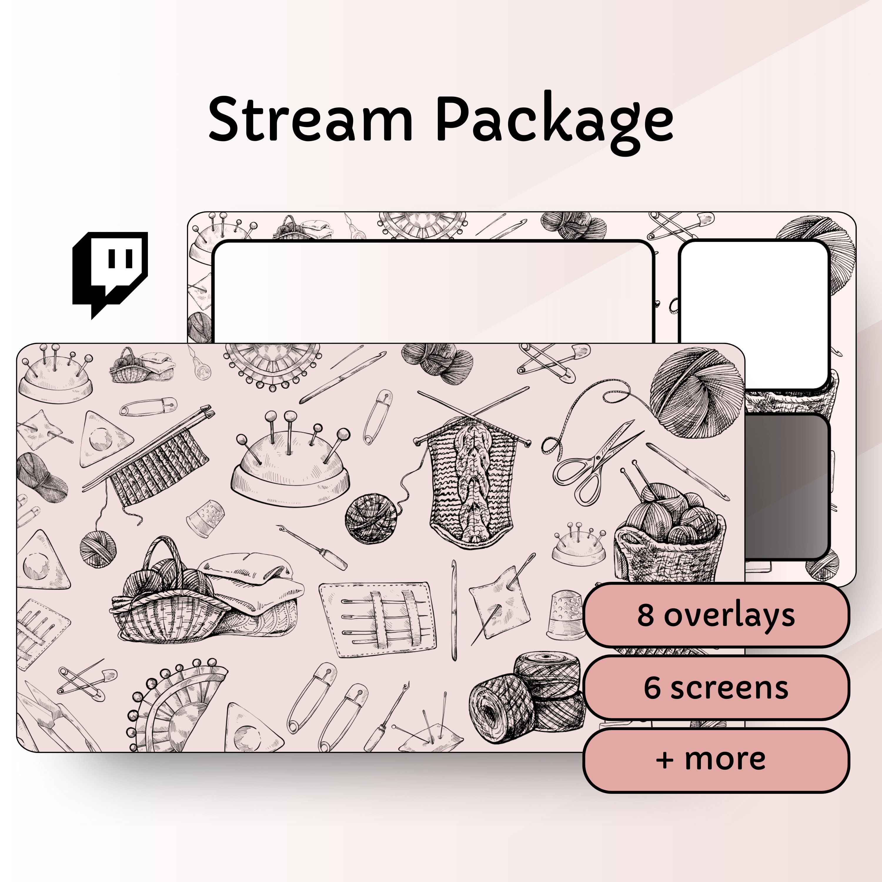 Vtuber Background, Premade Vtuber Assets, Vtuber Overlay, Vtuber Base ...