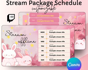 Stream Schedule, Vtuber Schedule, Twitch Schedule, Blue Streaming ...