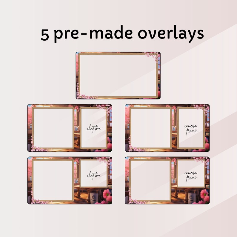 Vtuber Background, Premade Vtuber Assets, Vtuber Overlay, Vtuber Base ...