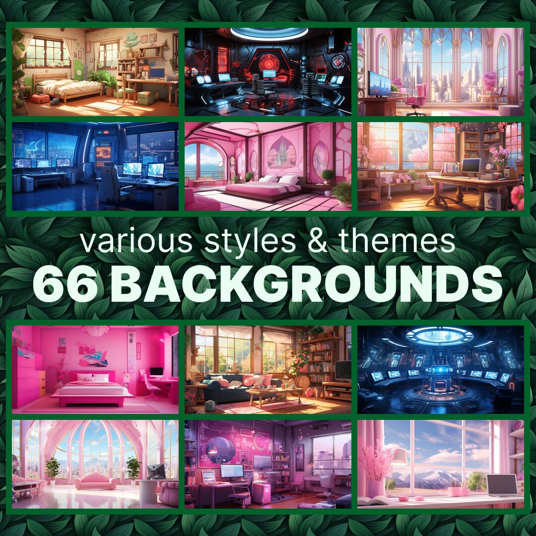 66 Vtuber Backgrounds Bundle Includes All Shop Backgrounds Vtuber ...